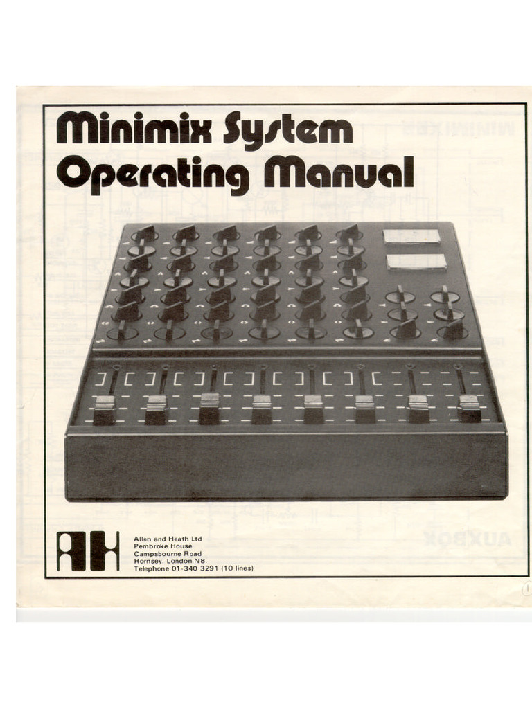 Minimix Manual | PDF