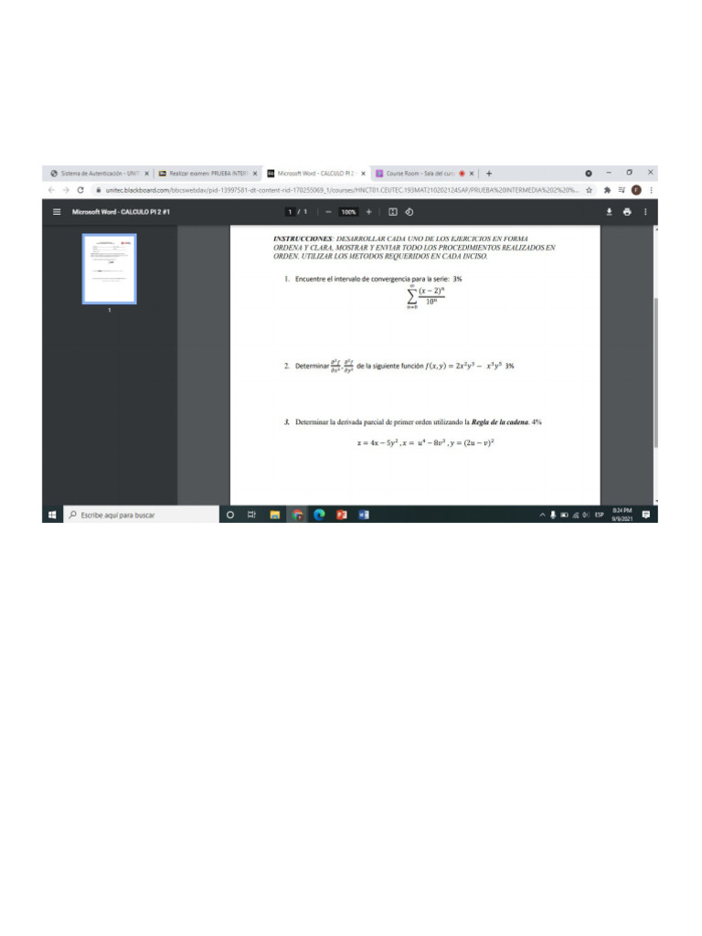 Prueba 2 Calculo II | PDF