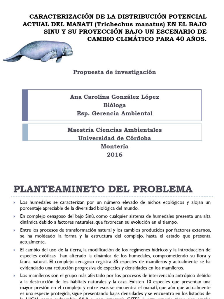 Presentacion Propuesta CARACTERIZACIÓN DE LA DISTRIBUCIÓN POTENCIAL ...