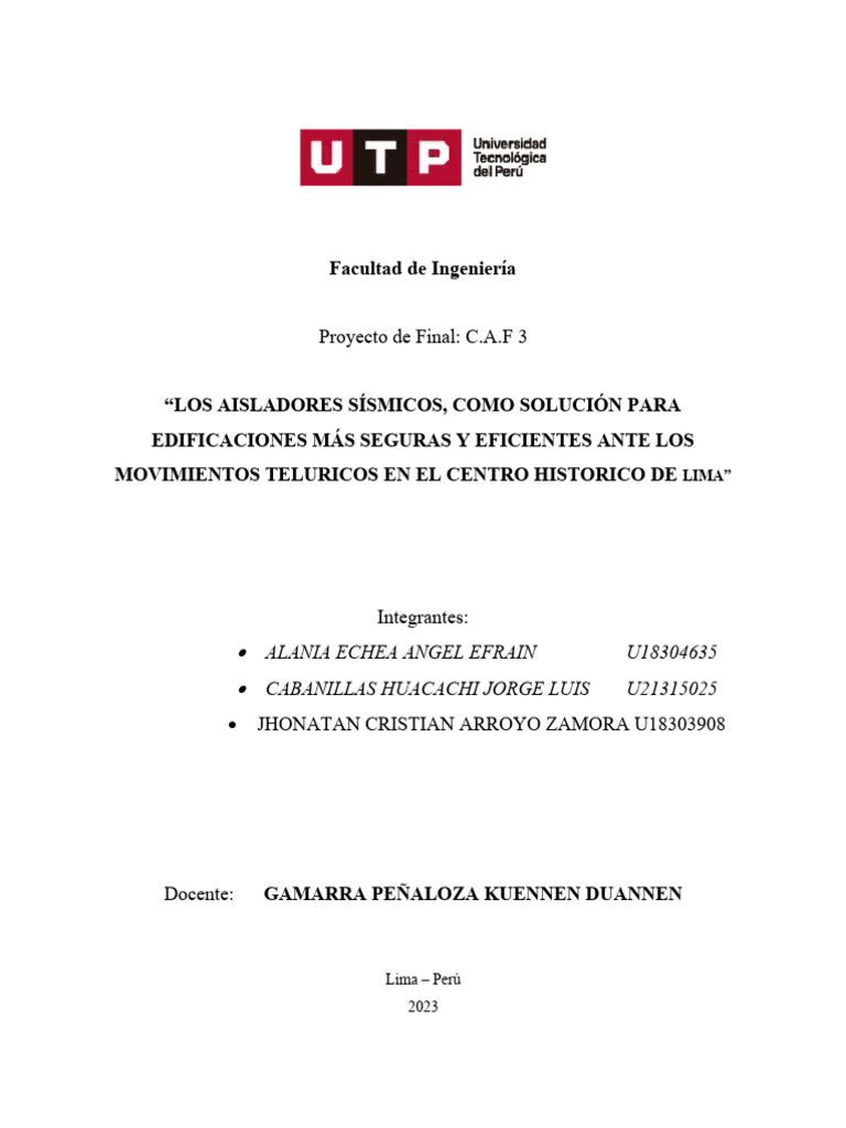 Informe Del Proyecto Final 5 | PDF | Ciencia y matemática