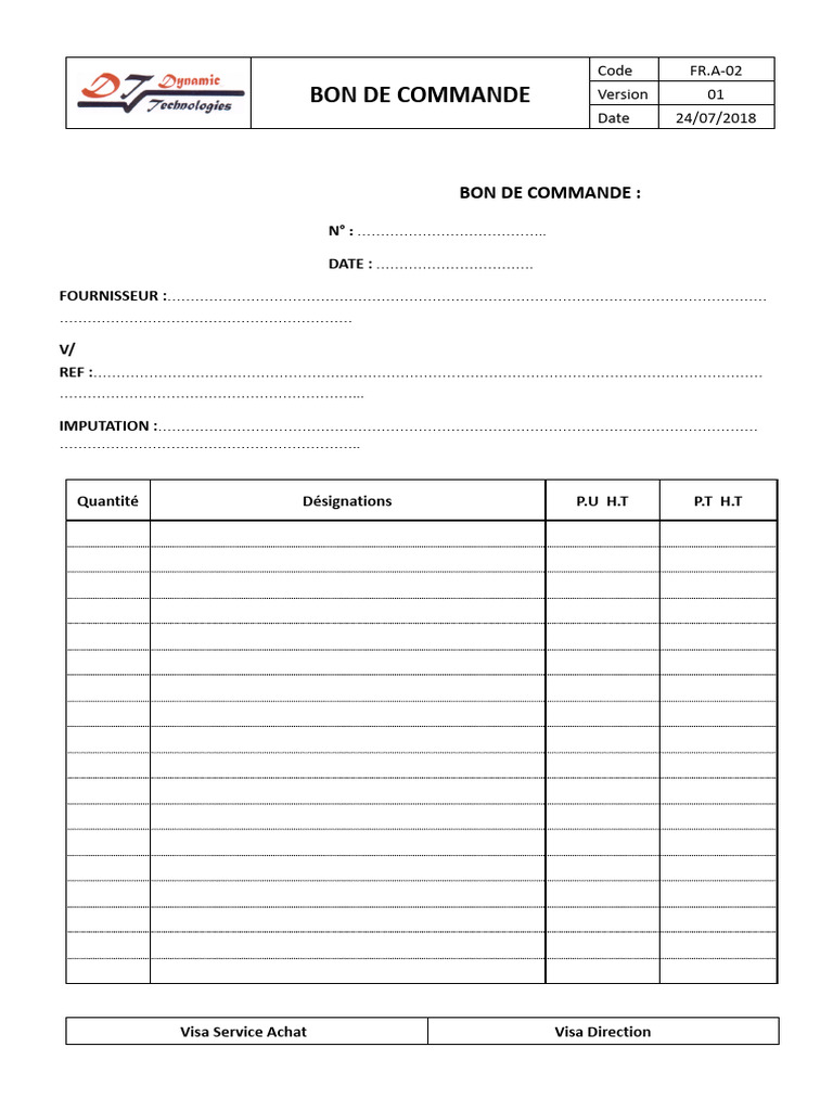 Bon de commande | PDF
