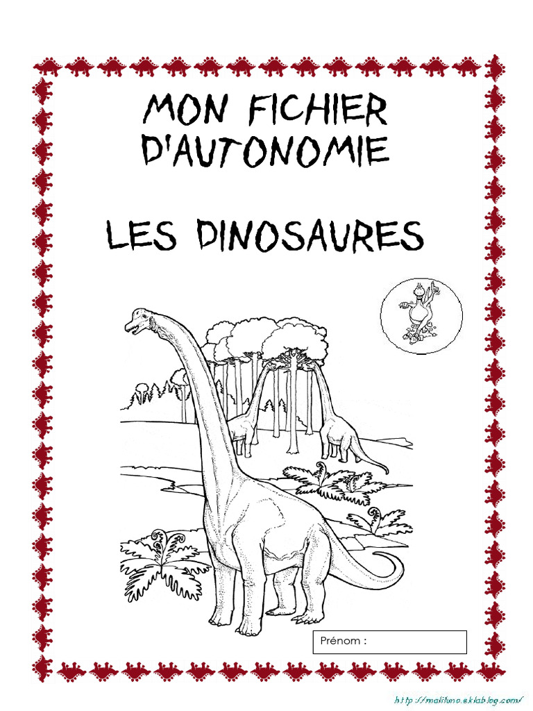Mes Activites Sur Les Dinosaures Fichier Maliluno Version | PDF
