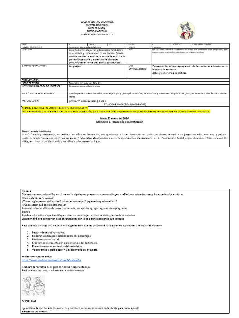 Proyecto de Lectura en Primaria Coyoacán | PDF | Cuentos