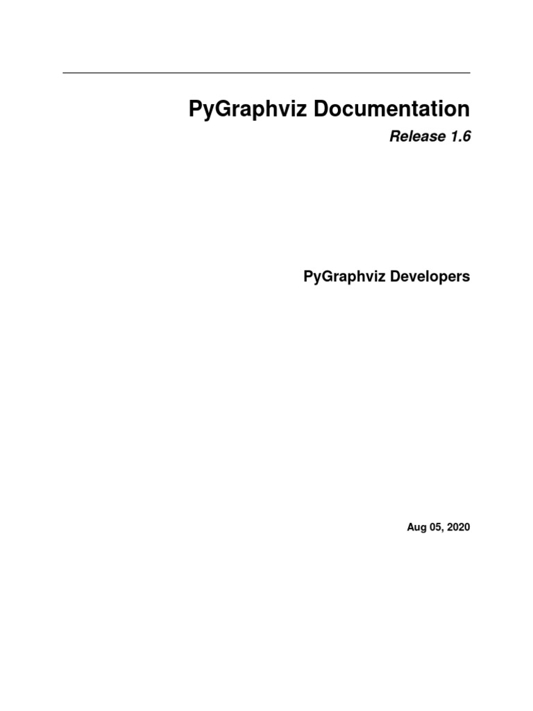 Pygraphviz Pdf Vertex Graph Theory Python Programming Language 