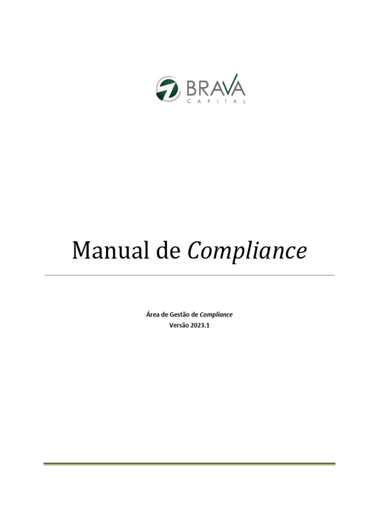 07 BRAVA COMPLIANCE Manual de Compliance v2023 1a | PDF