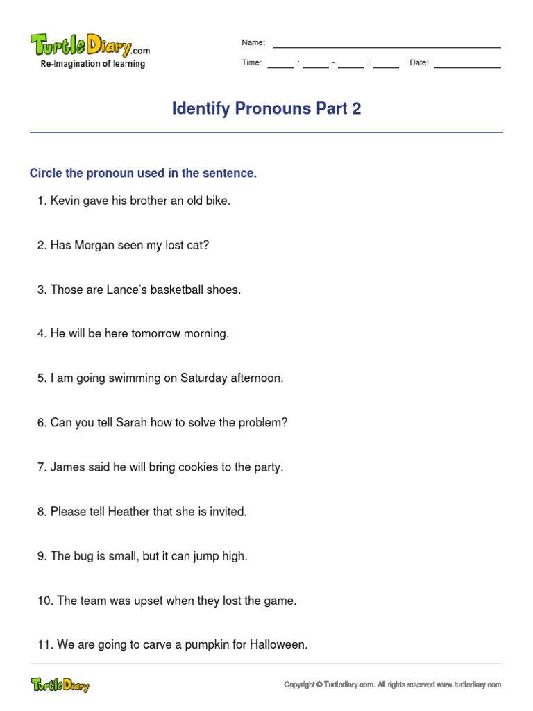 Identifying Pronoun | PDF