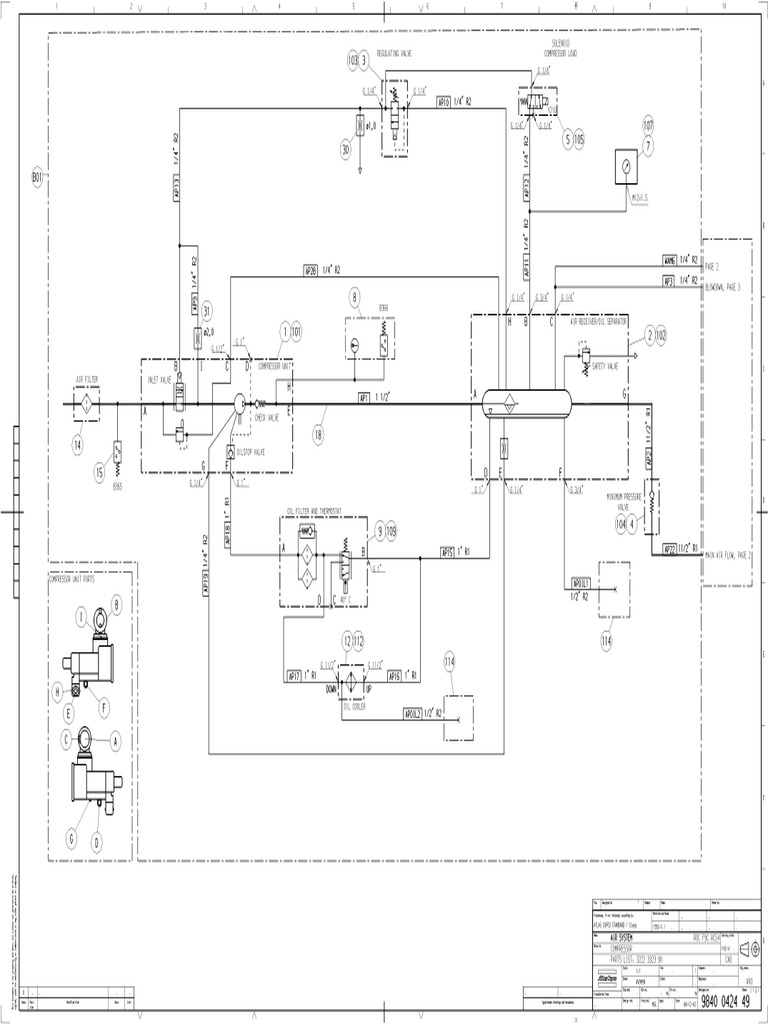 9840 0424 49 Pneumatic Diagram | PDF