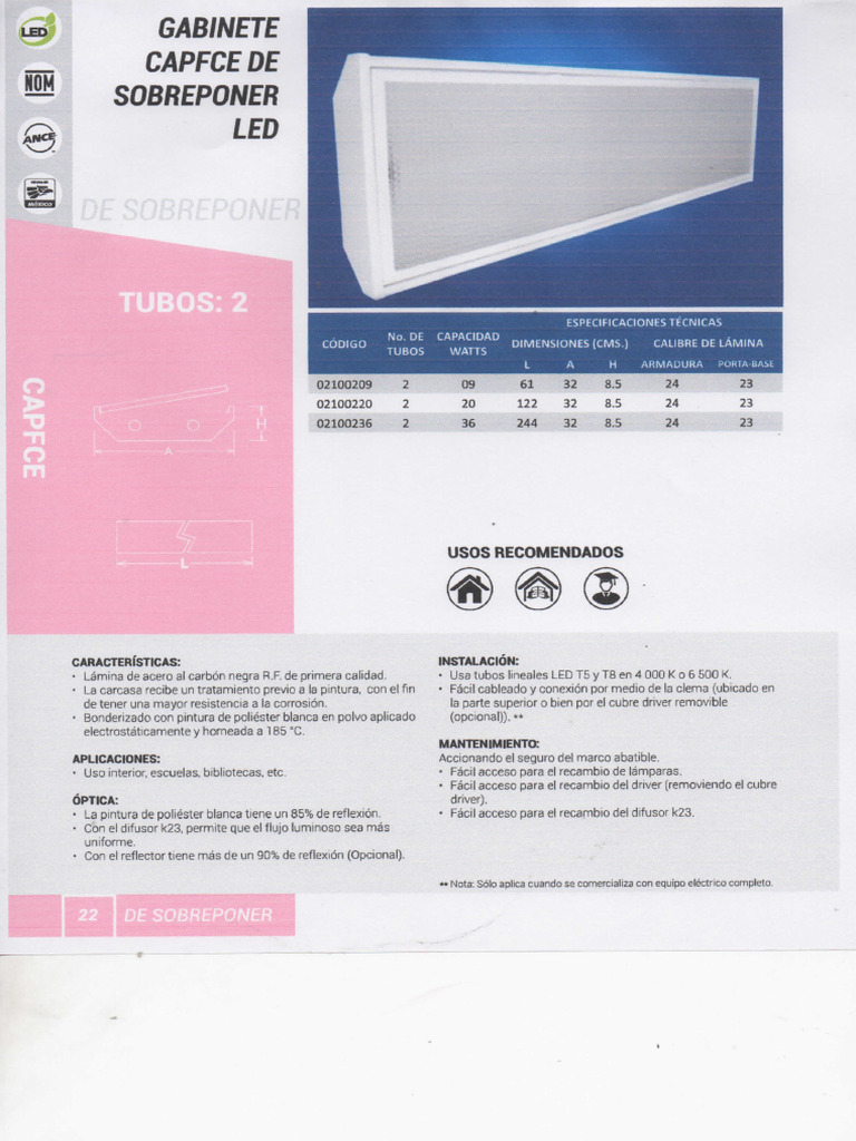 Luminaria Capfce-2 | PDF