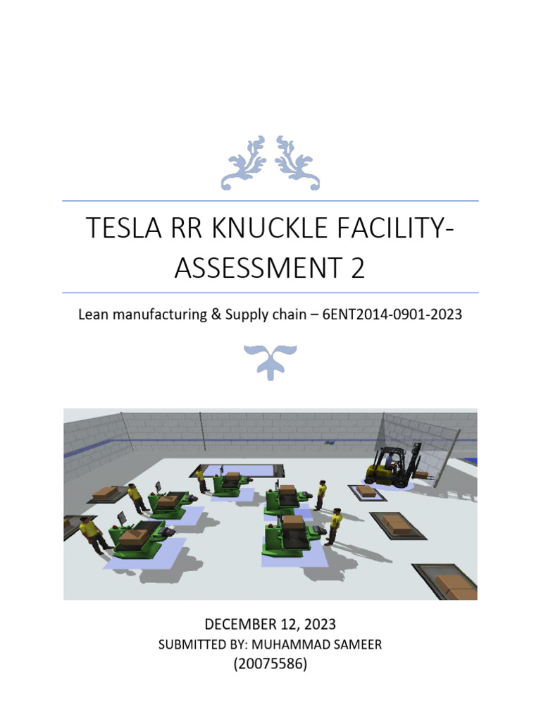 Tesla RR Knuckle Facility 123 | PDF