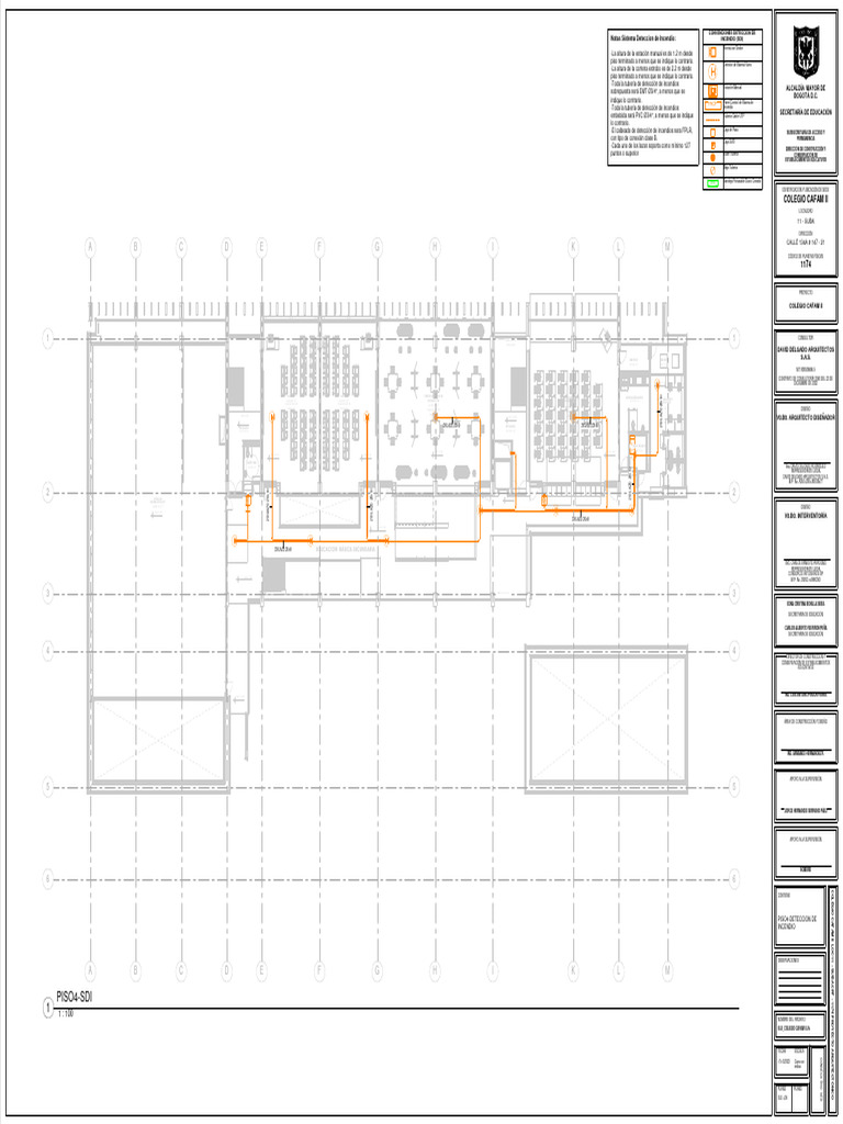 ELE - COLEGIO CAFAM2-V4-Plano - ELE-126 - PISO4-DETECCION DE INCENDIO ...