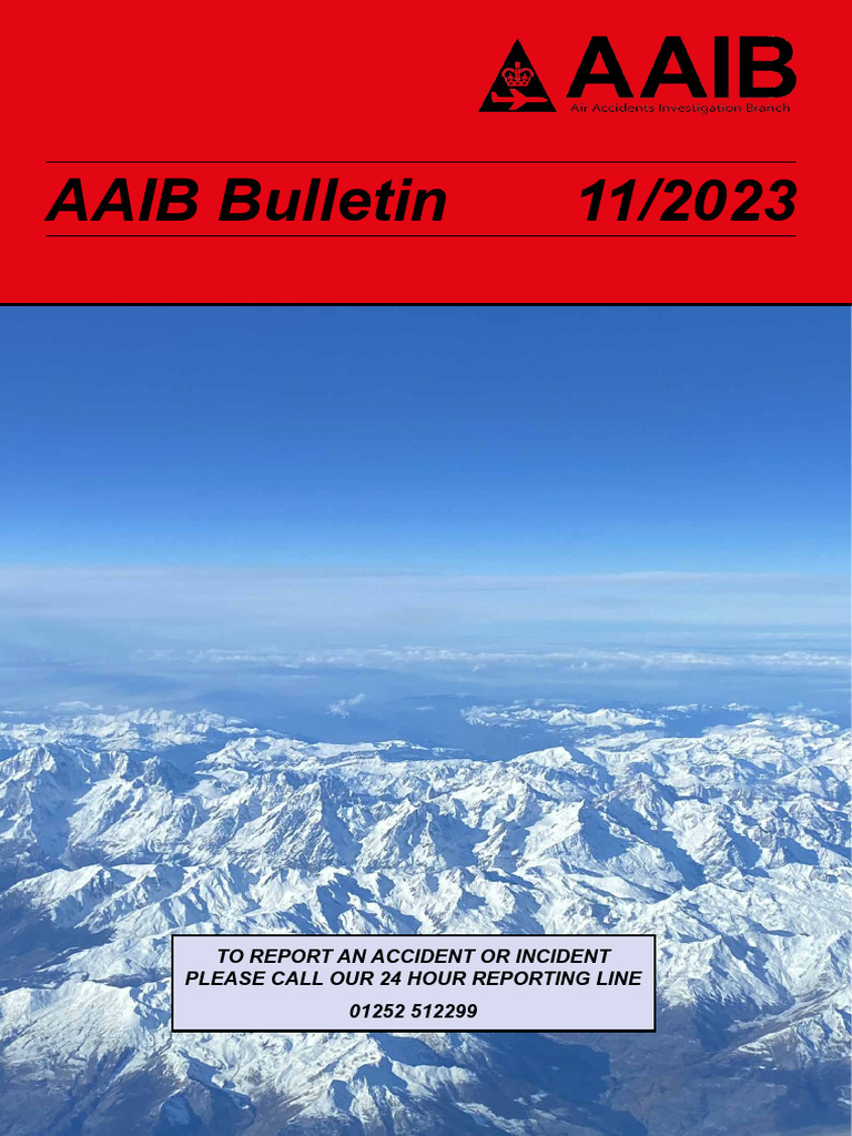 AAIB Bulletin 11-2023 | PDF | Instrument Flight Rules | Airspeed