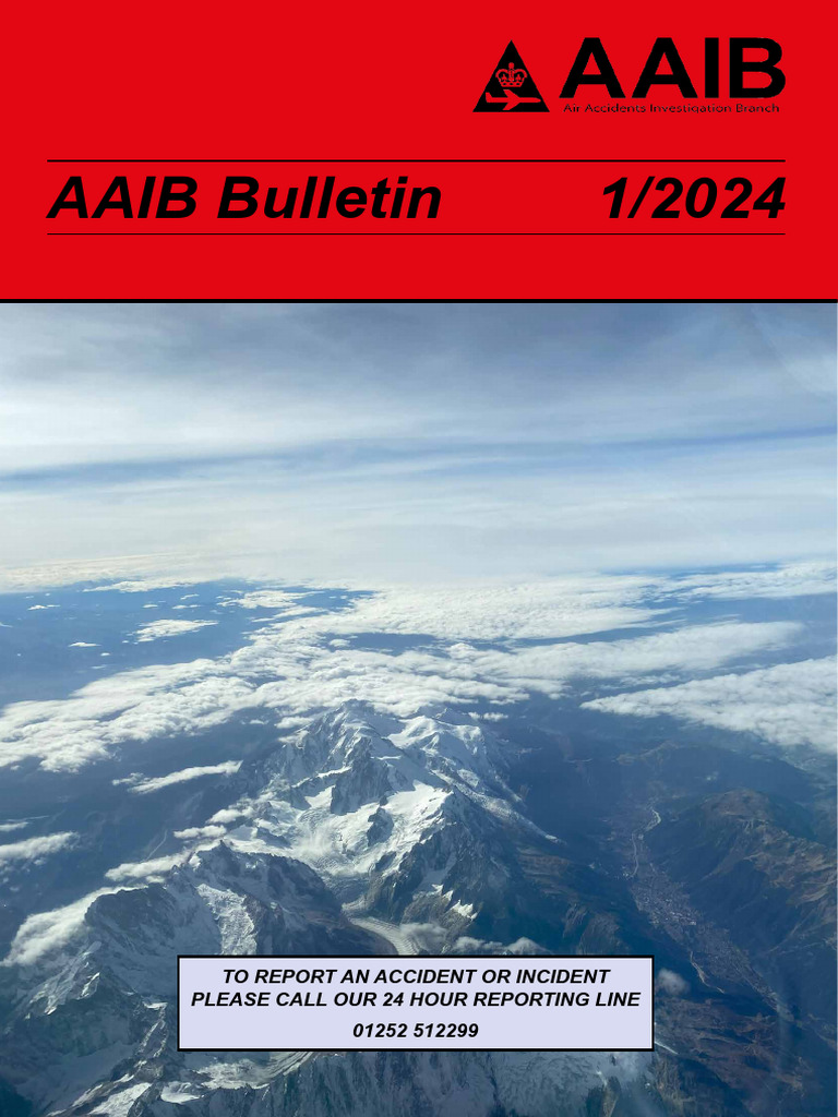 AAIB Bulletin 1-2024 | PDF | Flight Recorder | Instrument Flight Rules