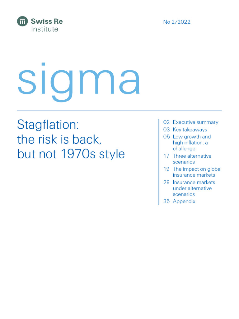 Sigma 02 2022 Stagflation en | PDF | Inflation | Interest Rates