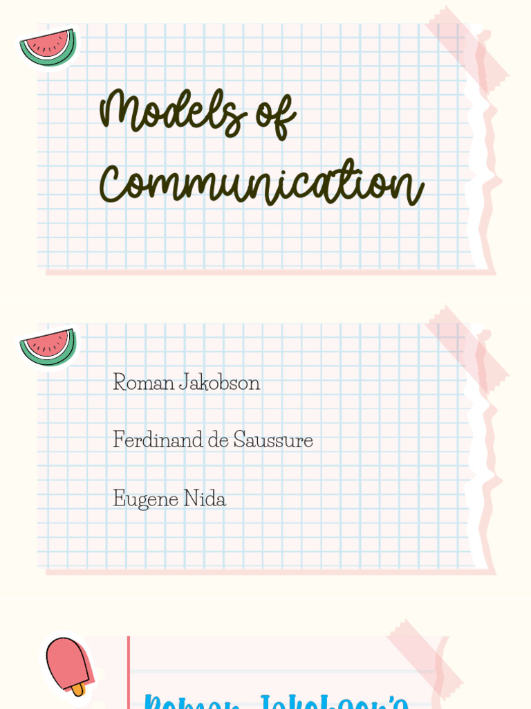 Lesson 2 Communication Models | PDF