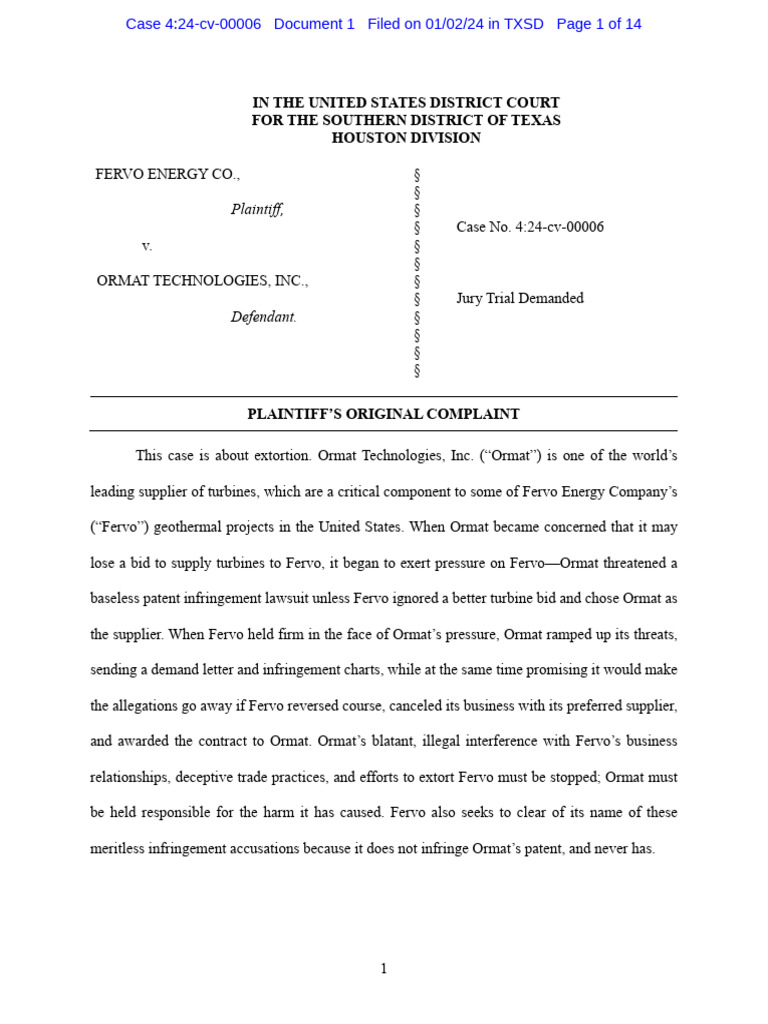 4 24-cv-00006 - 1 - PRIMARY DOCUMENT | Download Free PDF | Declaratory ...