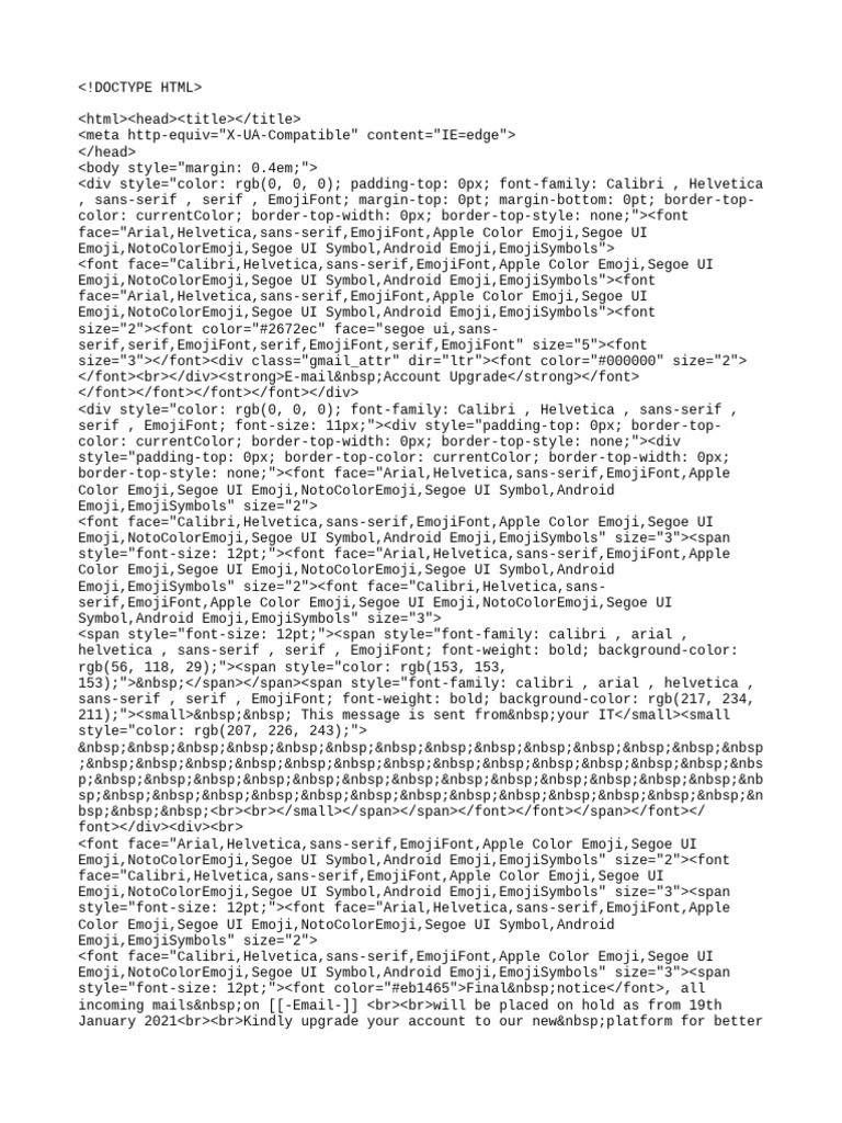 Email Upgrade | PDF | Data Transmission | Computer Engineering