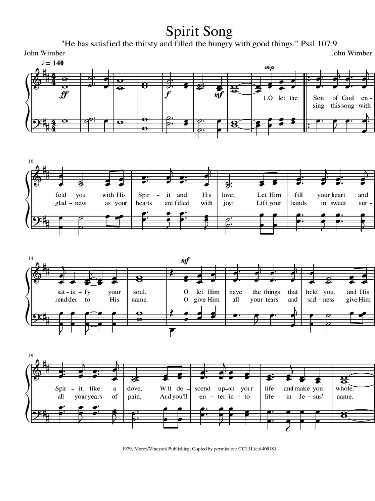 Spirit Song | PDF