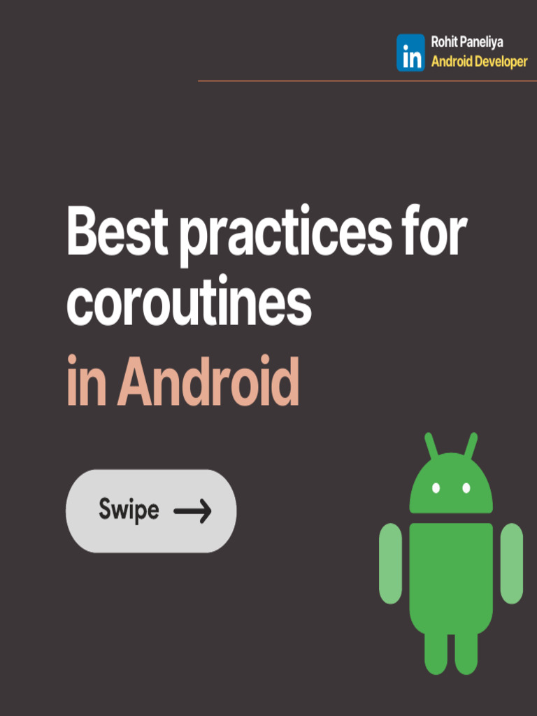 Best Practices For Kotlin Coroutine In Android Pdf Computer Science 9453