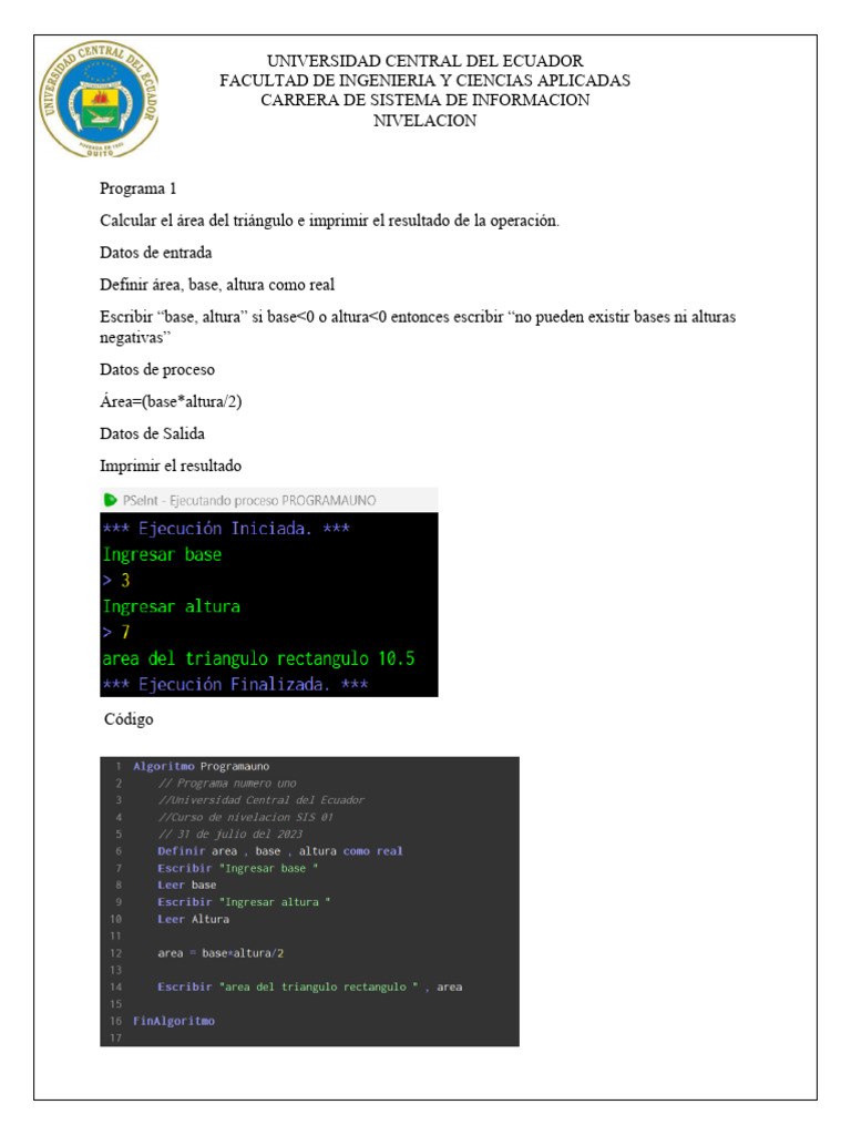 Cálculos Matemáticos en Programación | PDF | Ciencias de la Computación ...