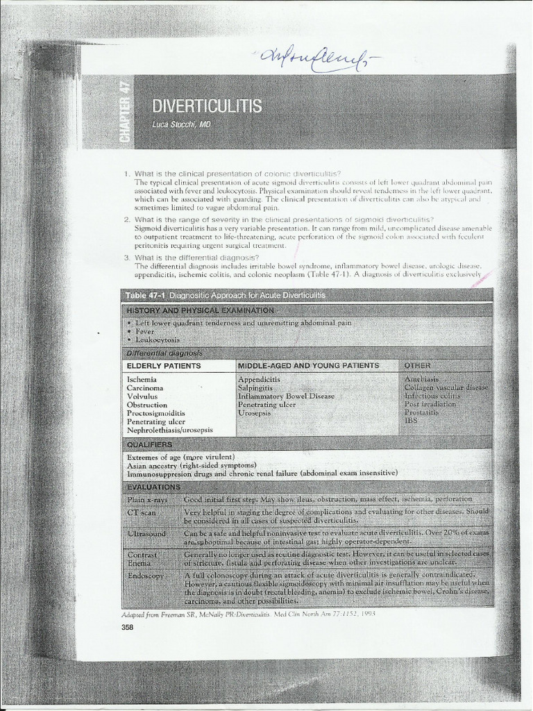 Diverticulitis | PDF
