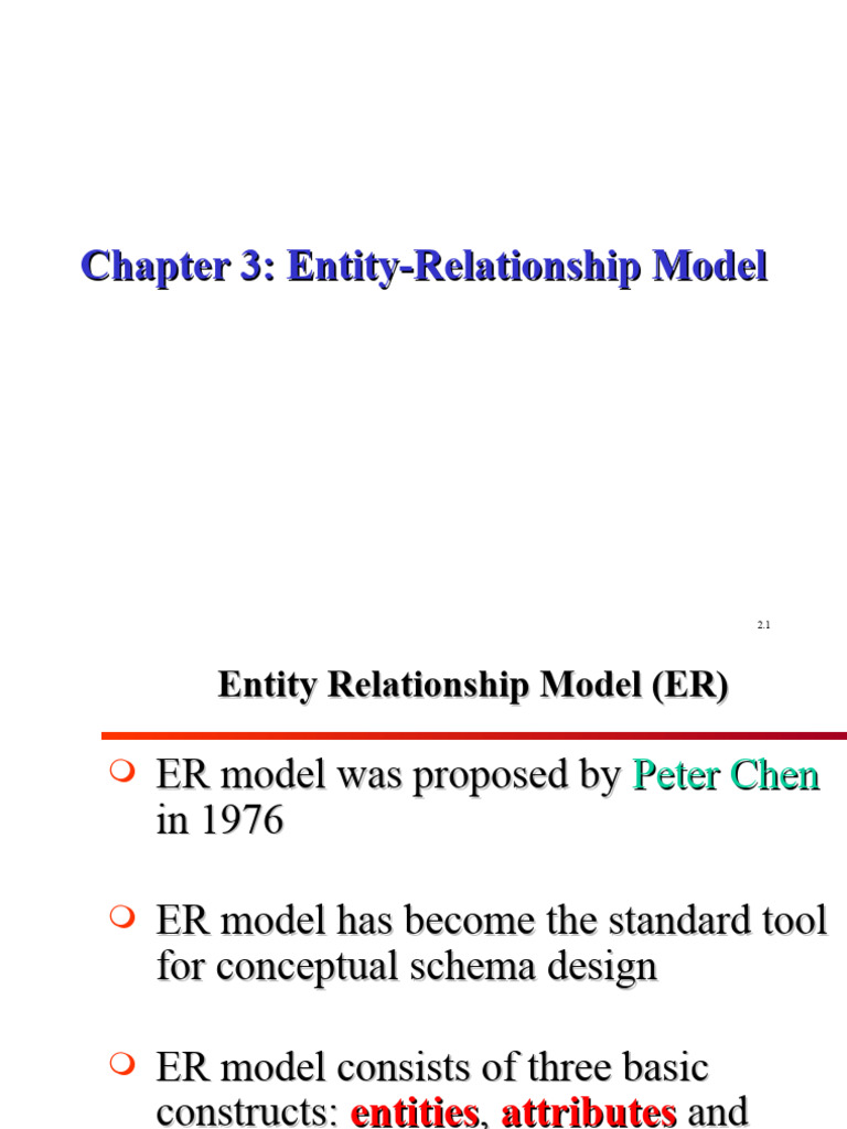 3 Entity-Relationship Model | PDF | Social Security Number | Conceptual Model