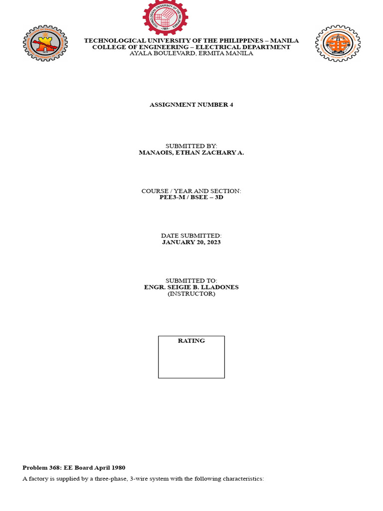 Electrical Circuits Assignment | PDF | Electrical Engineering | Quantity