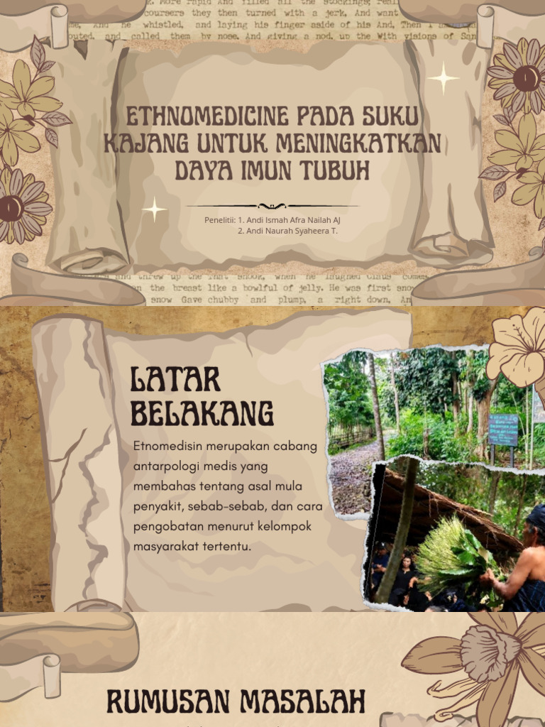 Etnomedisin Suku Kajang dan Imunitas | PDF | Pengembangan Diri | Sains ...