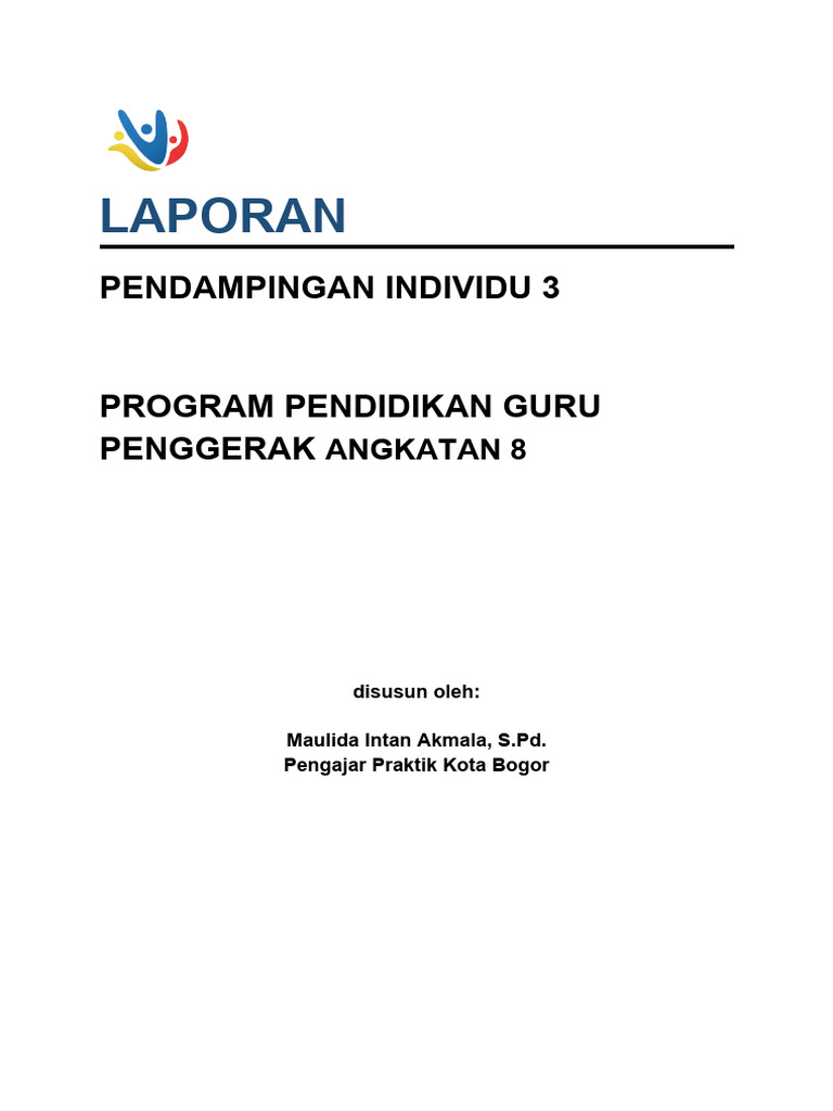LAPORAN PI.3 - Maulida Intan - Kota Bogor | PDF