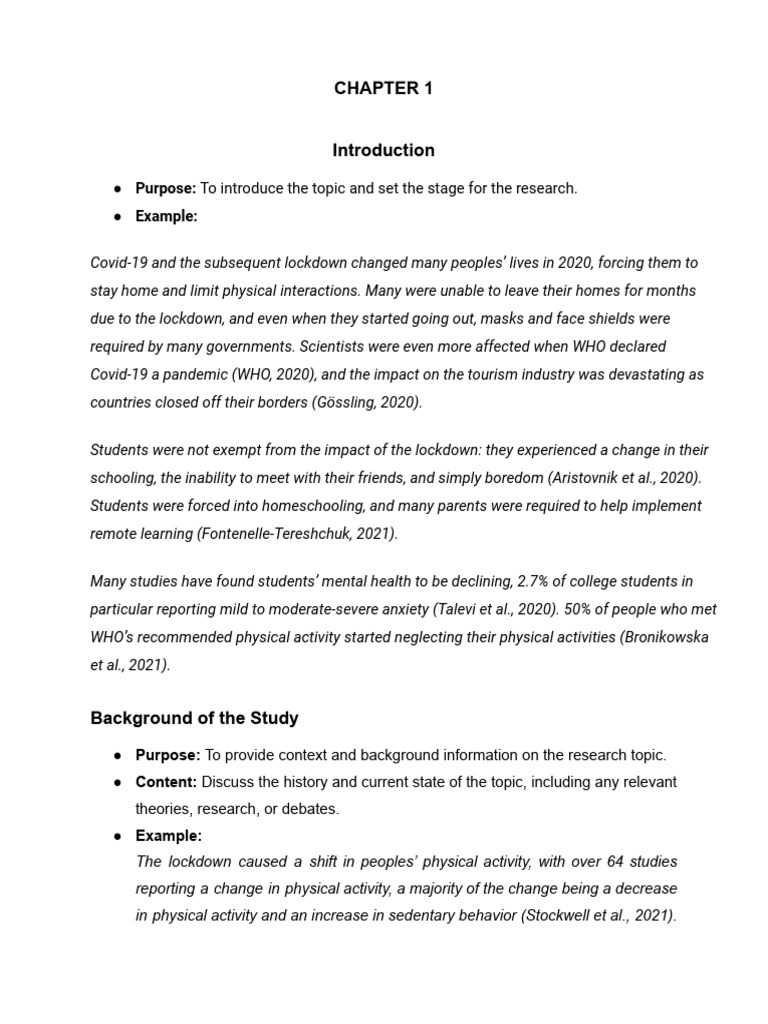 SHS Thesis Writing Chapter 1 - Background and Origin | PDF | Social ...