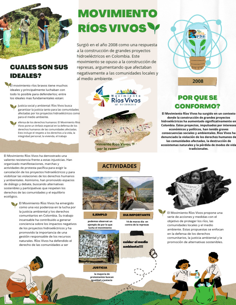Folleto RIOS VIVOS | PDF | Entorno natural | Derechos humanos
