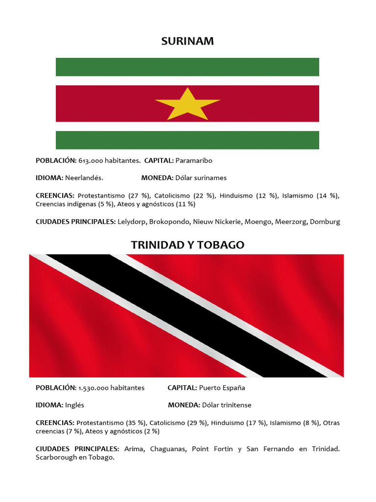 Clamor. Surinam Y Trinidad Y Tobago | PDF | Trinidad y Tobago | Oración