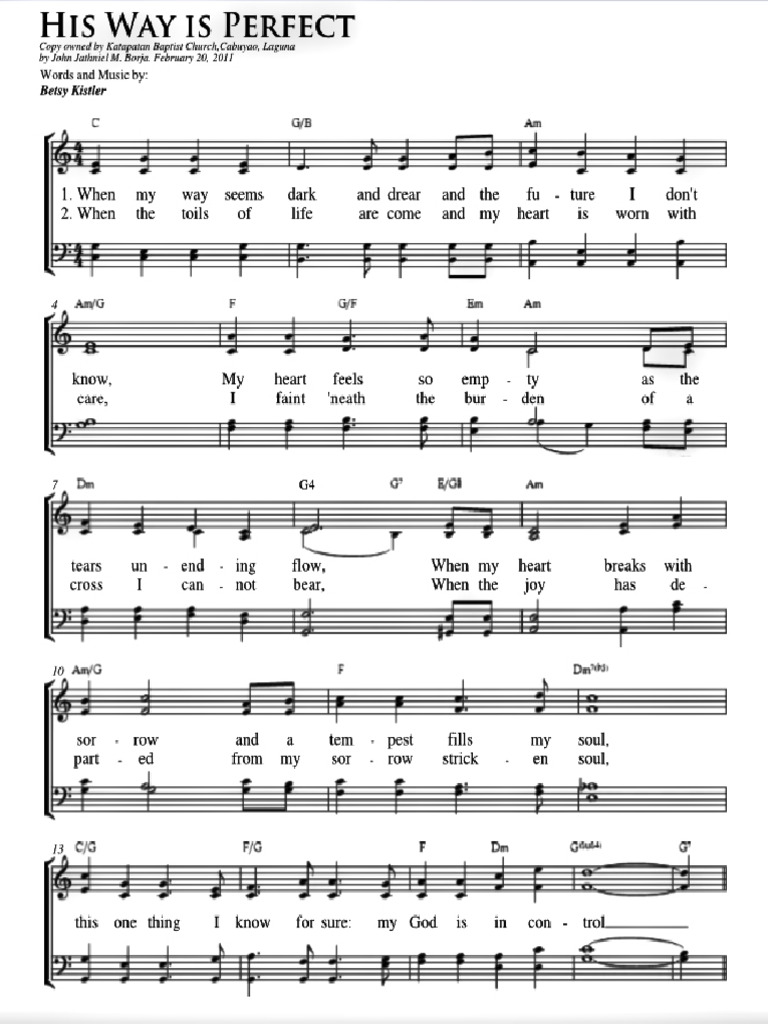 His Way Is Perfect | PDF