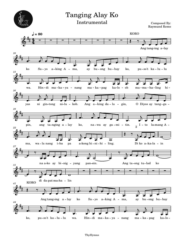 Tanging Alay Ko - Viola | PDF