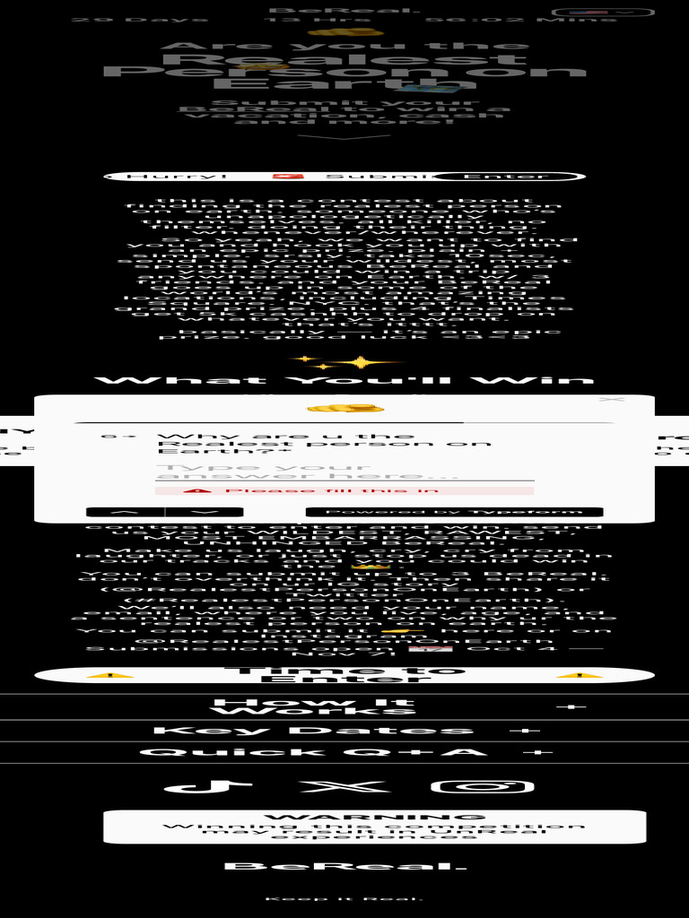 BeReal The Realest Person On Earth | PDF