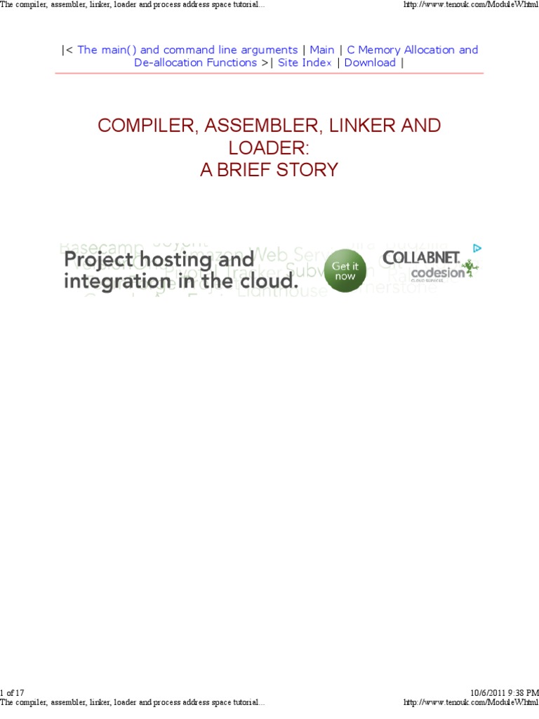 The Compiler, Assembler, Linker, Loader and Process Address Space Tutorial - Hacking The Process ...