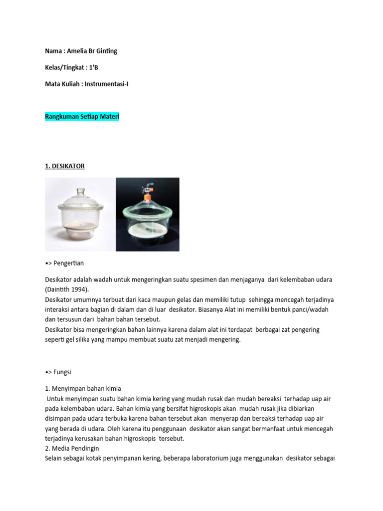 Rangkuman Materi Instrumentasi | PDF