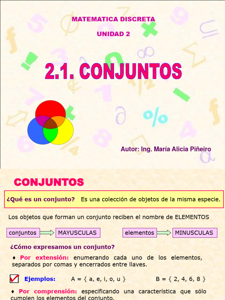 Apunte Conjuntos - Matemática Discreta | PDF | Conjunto (Matemáticas ...