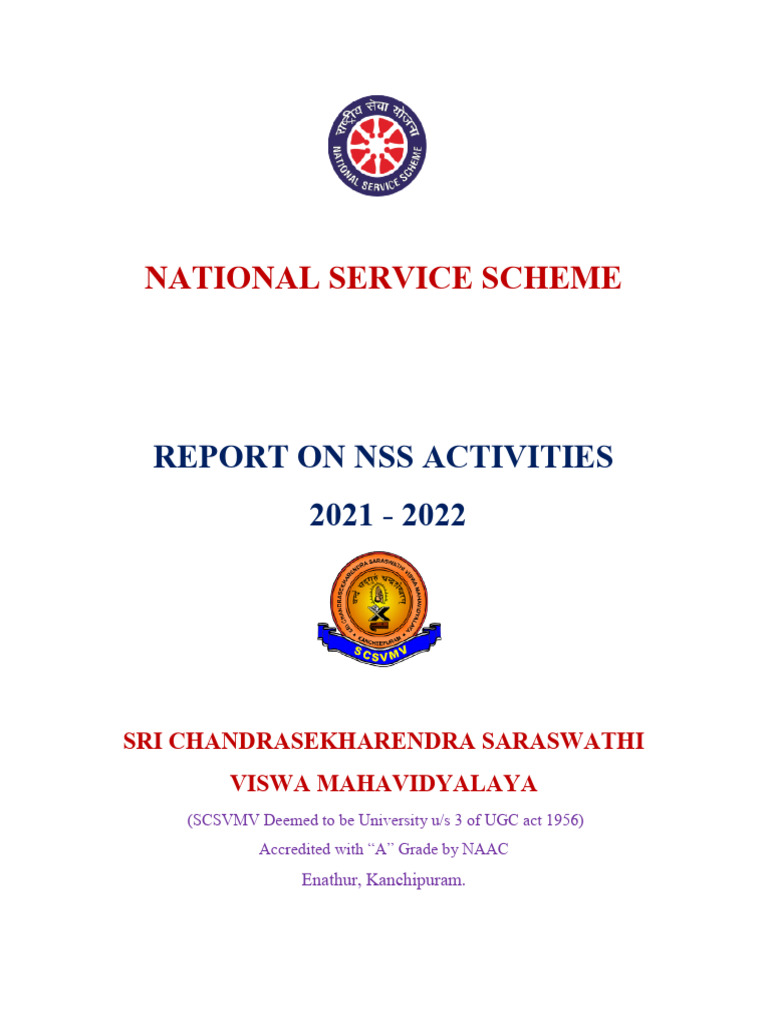 NSS Report 2021 22 | PDF