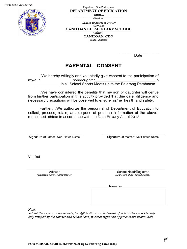 3 Parents -Consent | PDF | Government