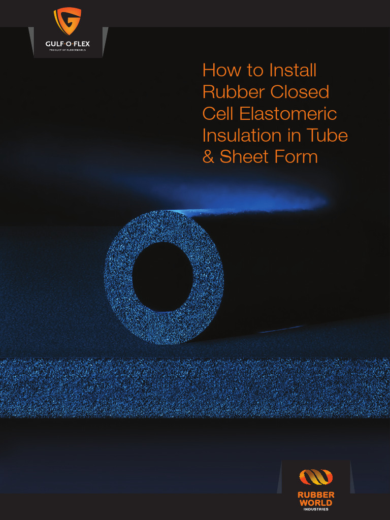 Gof Elastomeric Insulation | PDF | Pipe (Fluid Conveyance) | Duct (Flow)