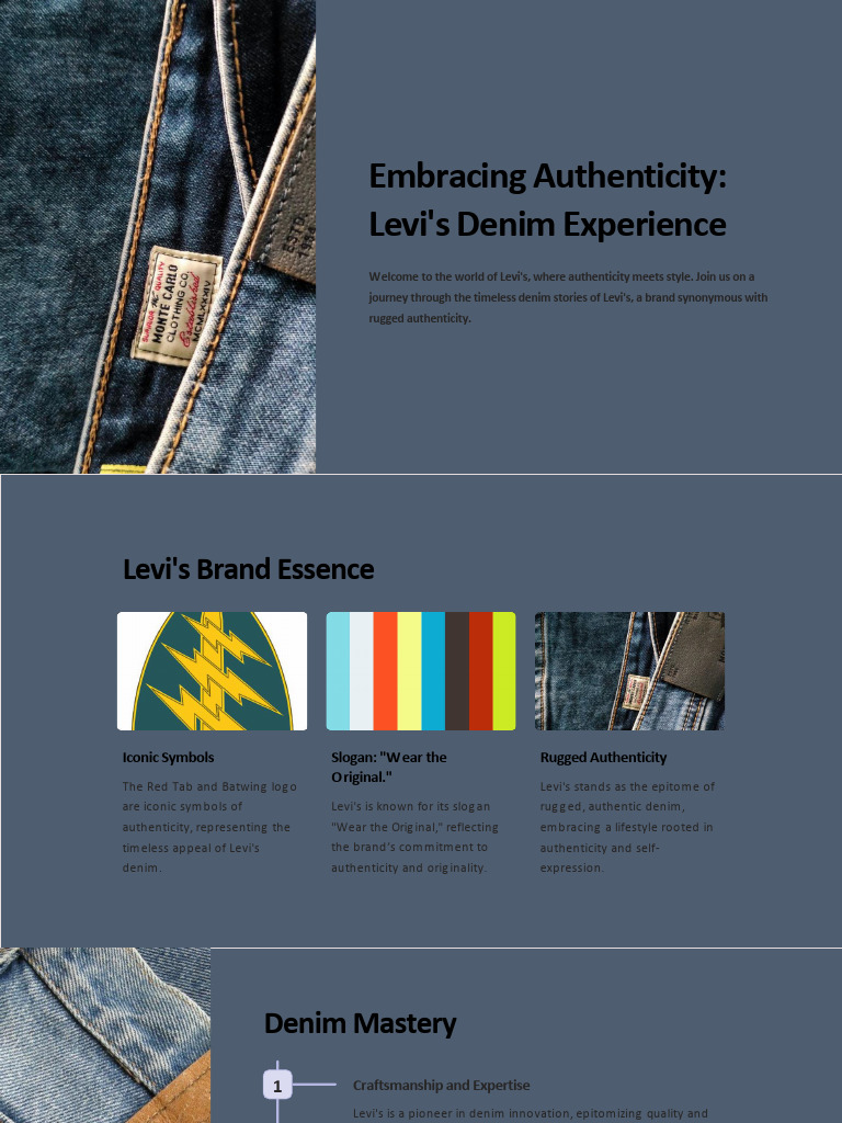 Embracing Authenticity Levis Denim Experience | PDF | Cultural Trends ...