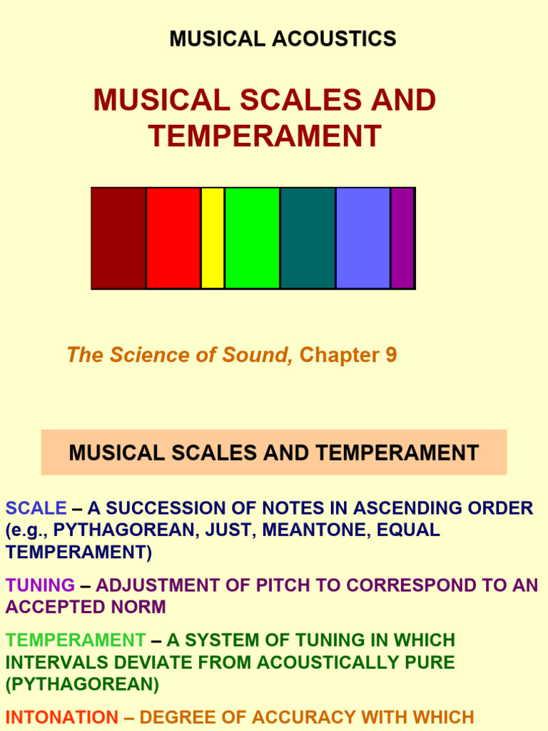 9 Scalesandtemperament | PDF | Interval (Music) | Scale (Music)