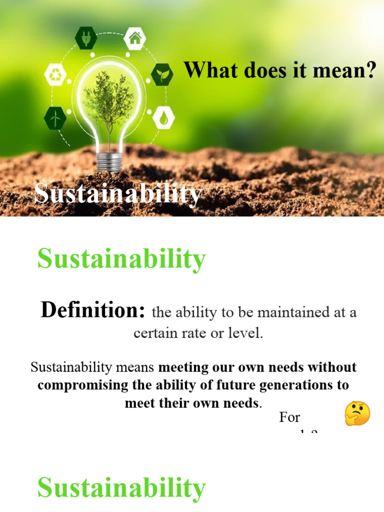 Intro To Sustainability | PDF