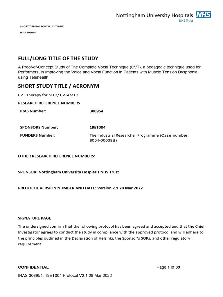 Prot SAP ICF 000 | PDF | Human Voice | Singing