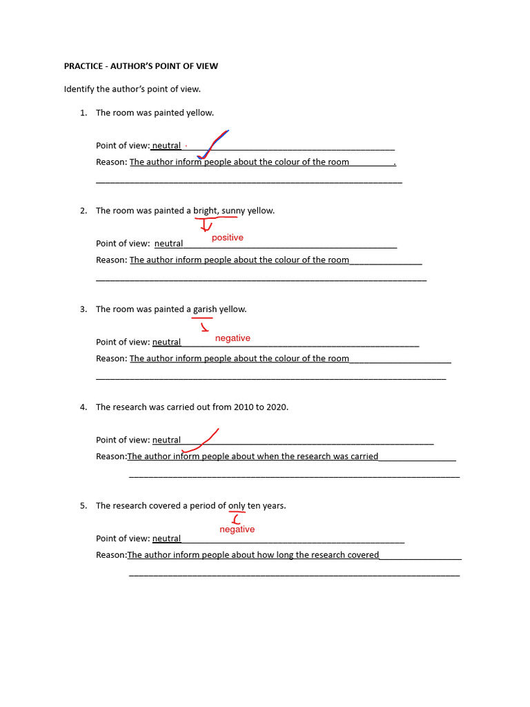 Practice Author - S Point of View | PDF