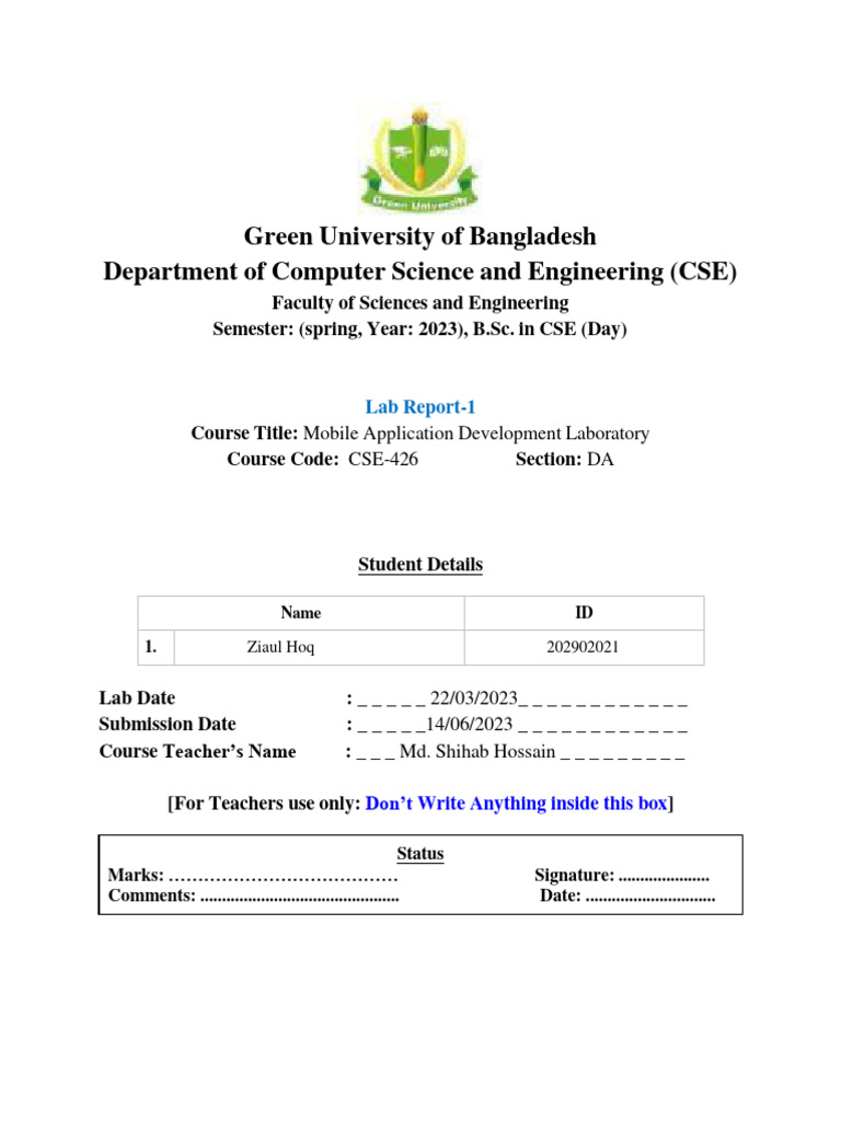 Android Font Style Changer App Report | PDF