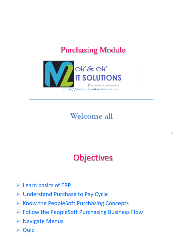 Purchasing Training Guide | PDF | Business Process Management ...