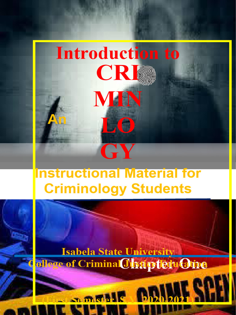 (1ST Year) Fundamentals of CJS Chapter 1 | PDF