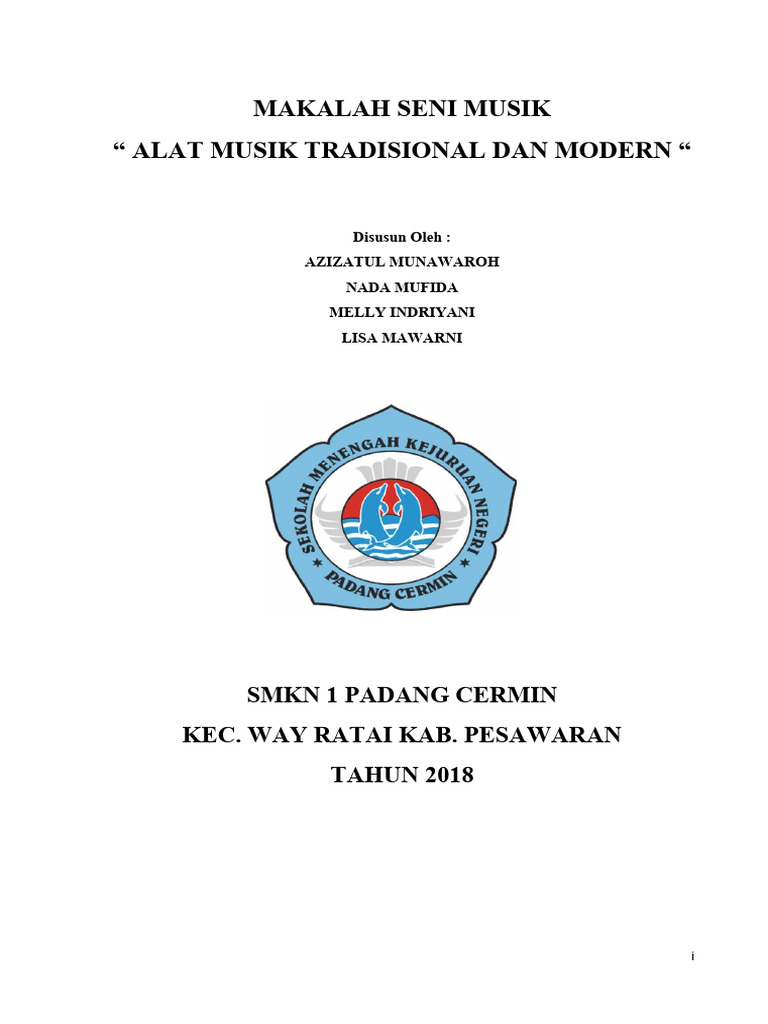 Makalah Alat Musik Tradisional Dan Modern | PDF | Kajian Bahasa Asing ...