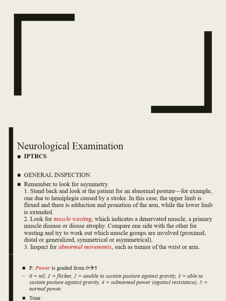Neurological Examination | PDF